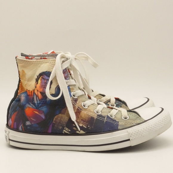 Converse | Shoes | Converse All Star Superman Marvel High Top Sneaker ...